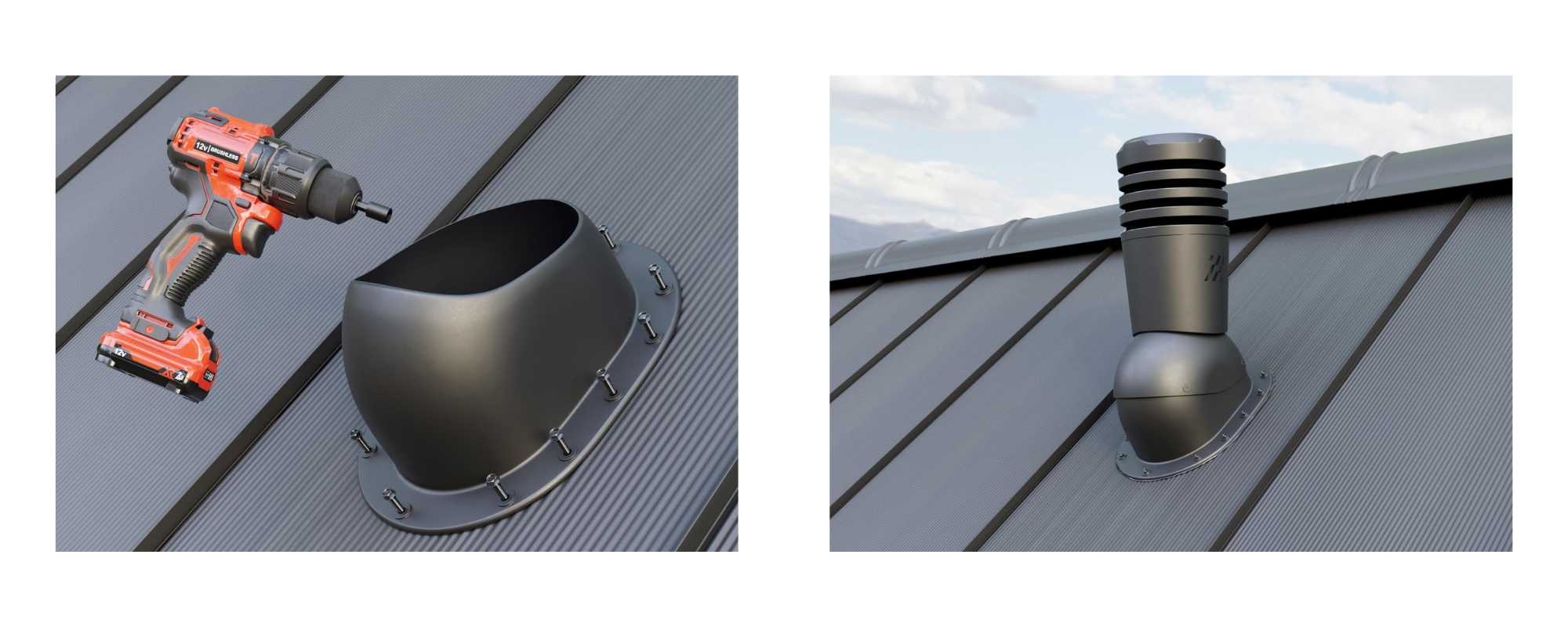 Base for standing seam roofs – ROOFIVENT
