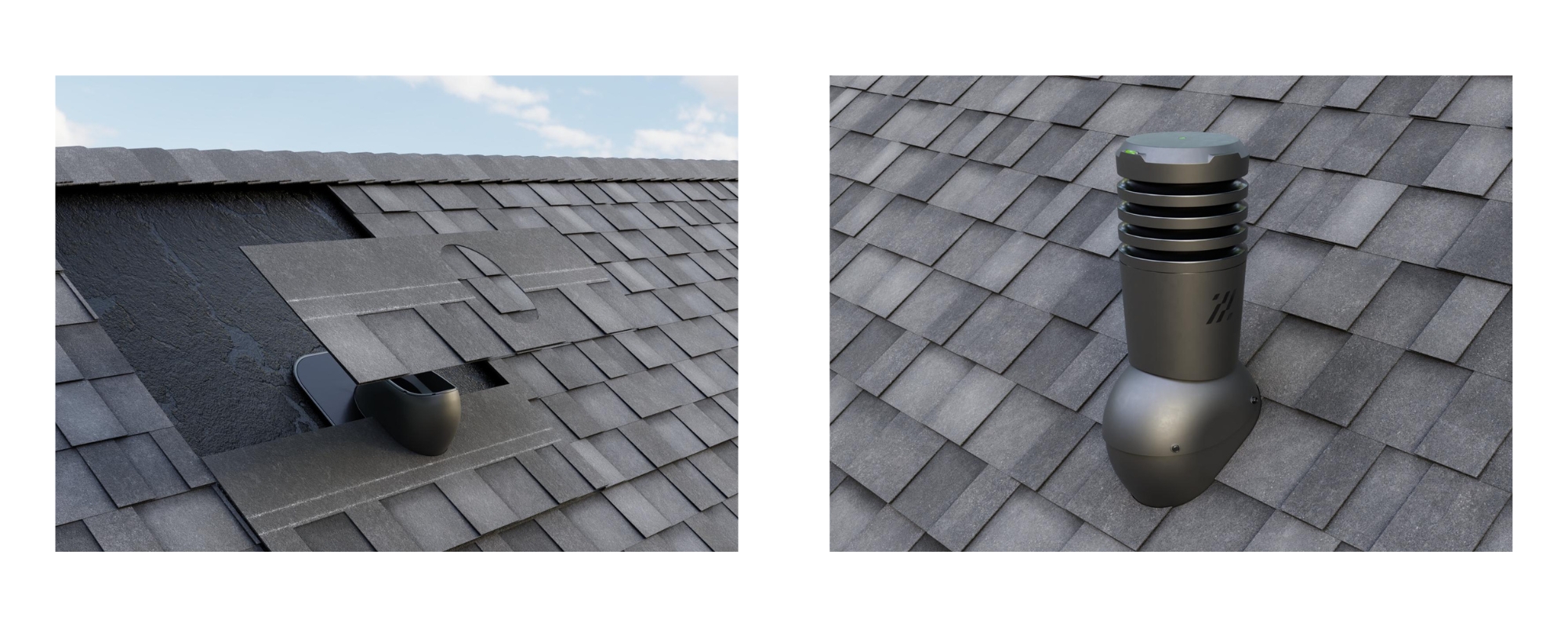 Base for shingle and slate roofs – ROOFIVENT